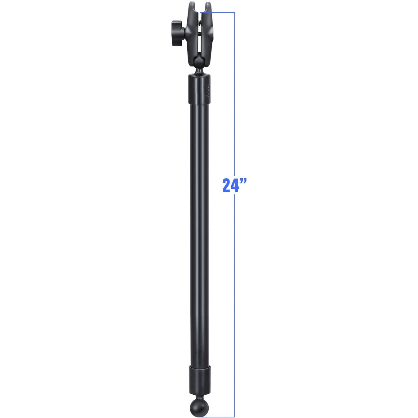 RAM® 24" PVC Pipe Extension with Ball Ends & Double Socket Arm | Mounts ...