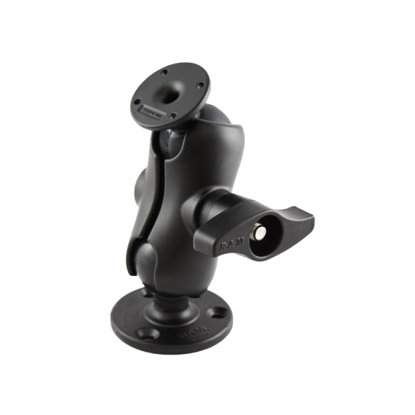 RAM-D-101-C-254U | RAM Double Ball Mount with Round Plates | Mounts New ...